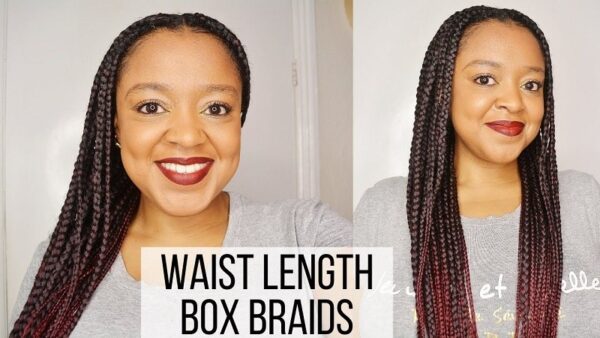 Waist Length Box Braids Length Chart & Top 4 Most Popular Styles