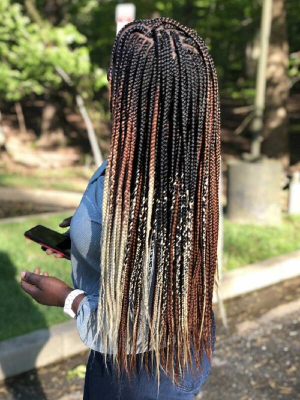 Waist Length Box Braids Length Chart & Top 4 Most Popular Styles